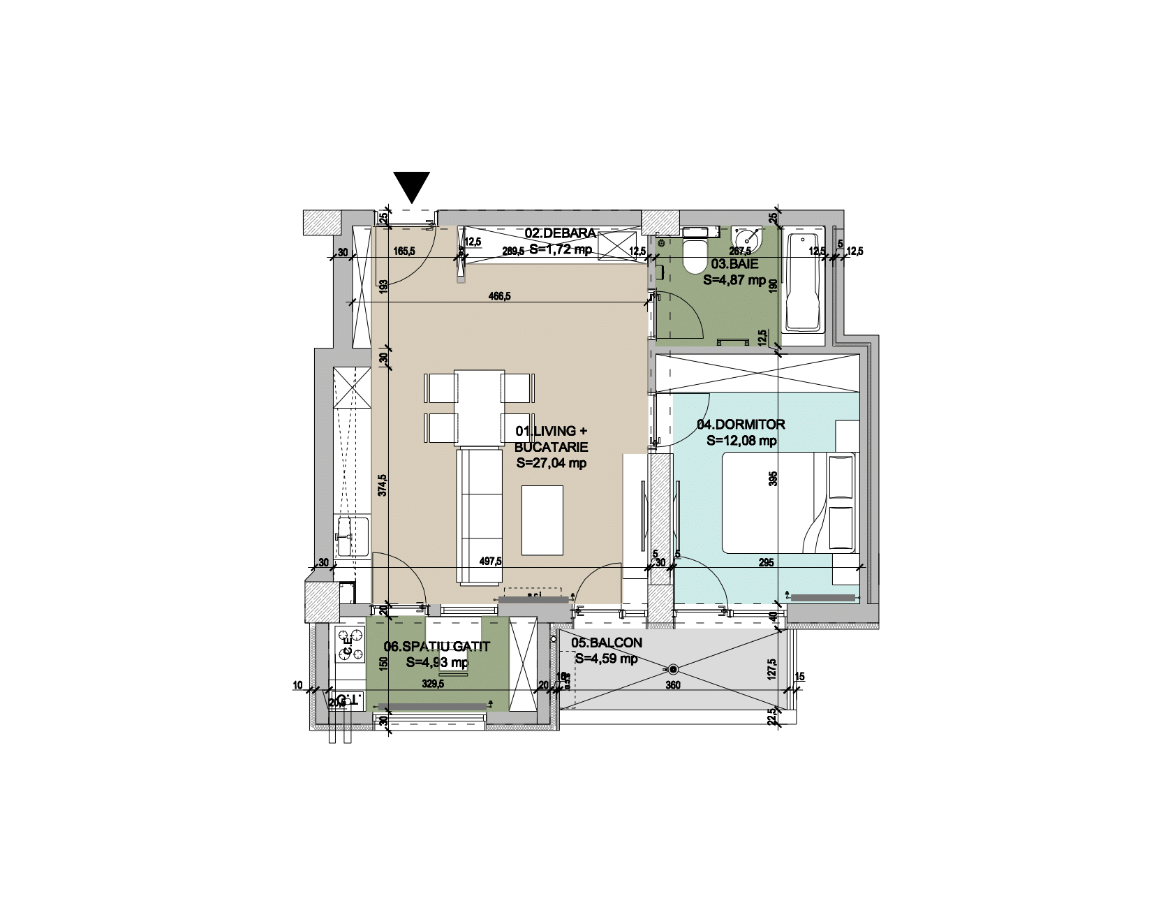 Apartament 41 C – Decebal Residence